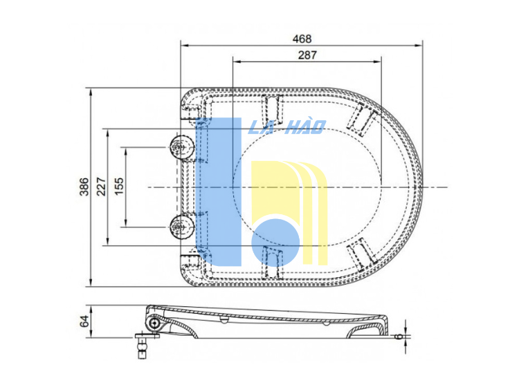 Nắp Êm Bồn Cầu TOTO TC384CVK